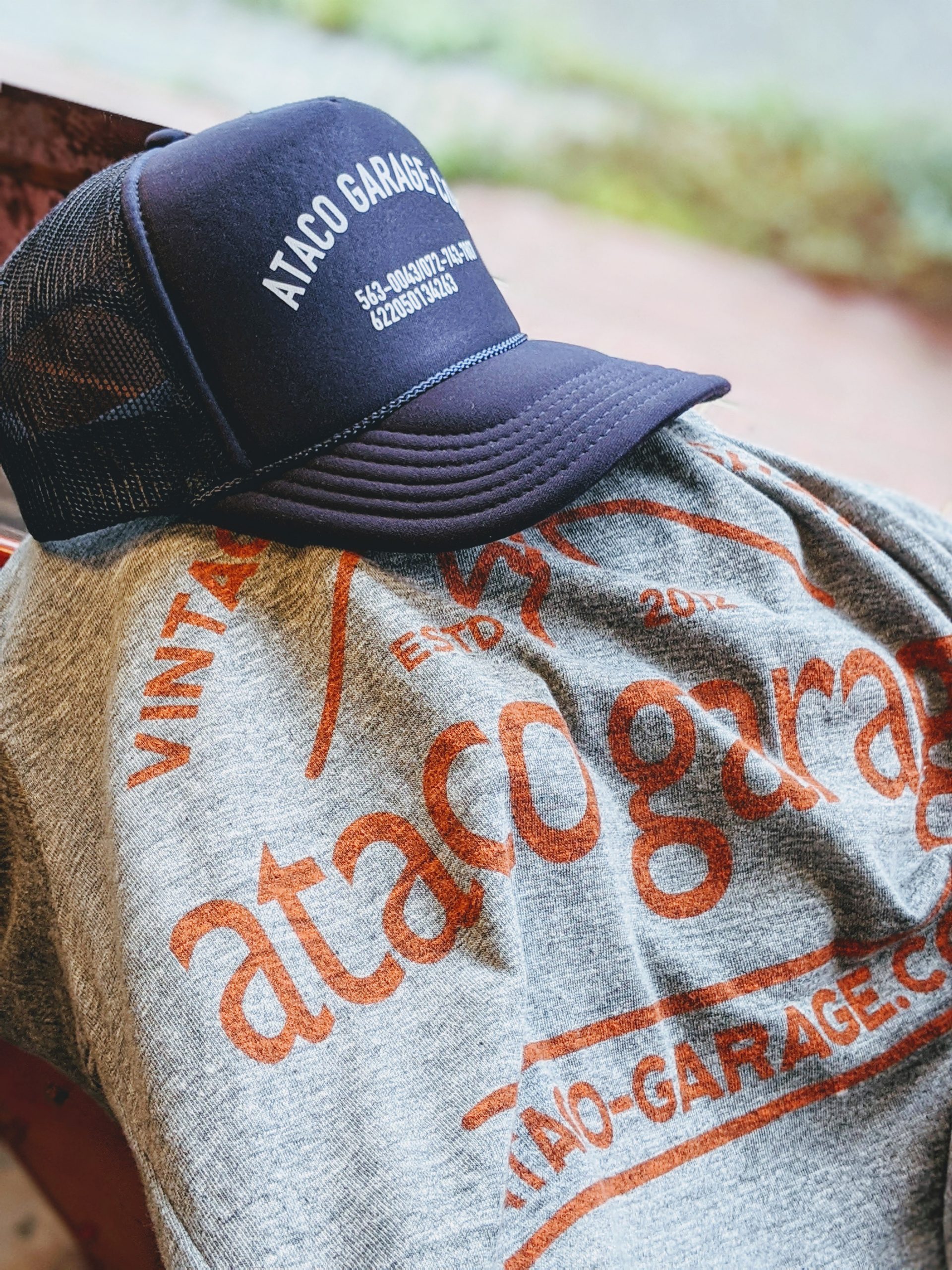 【New product】 ataco garage originals S/S Print T-Shirt & Print Mesh Cap ...