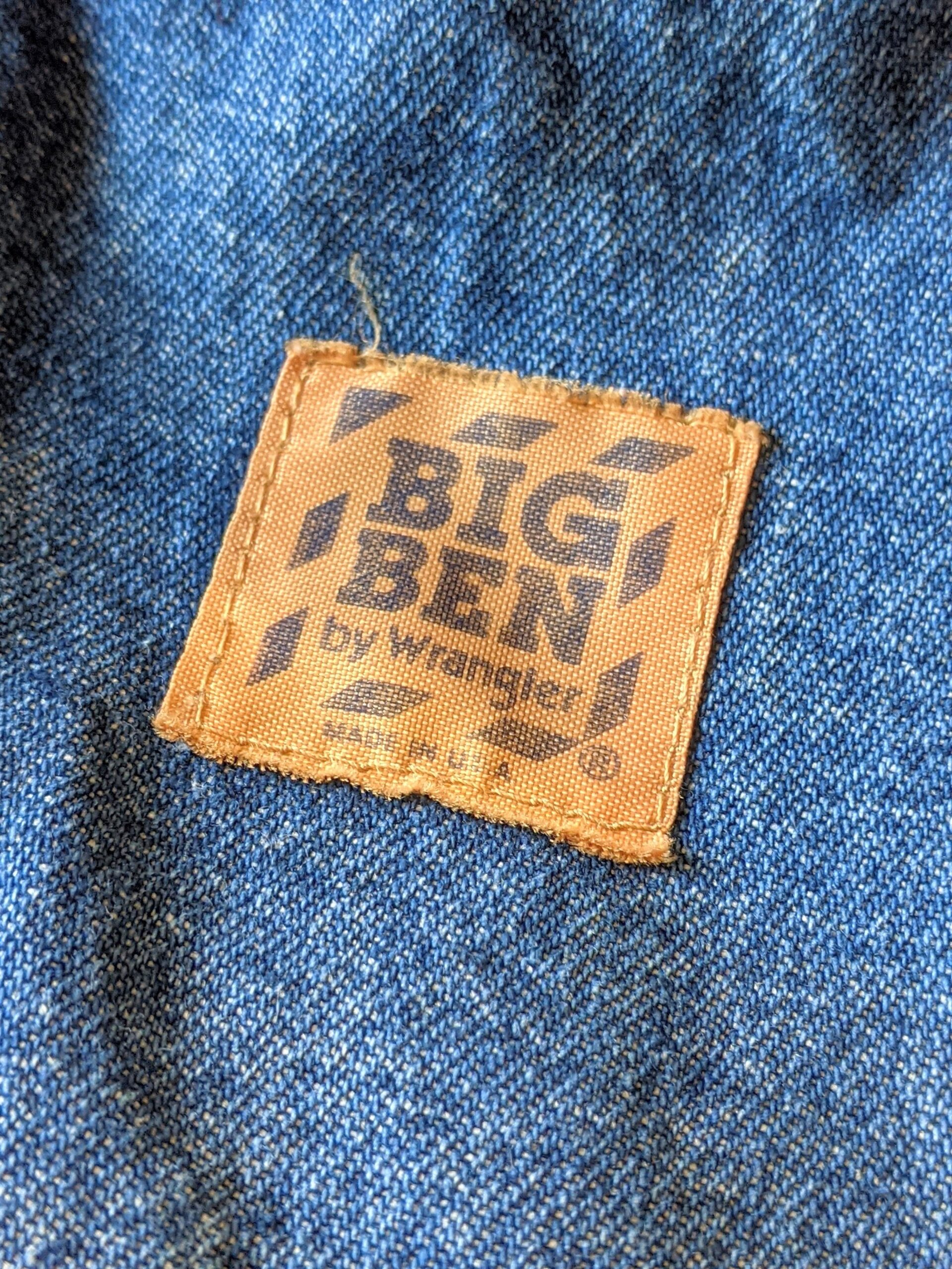 1970s-80s USA wrangler BIGBEN Denim Work Jacket Mens-L – ataco garage blog