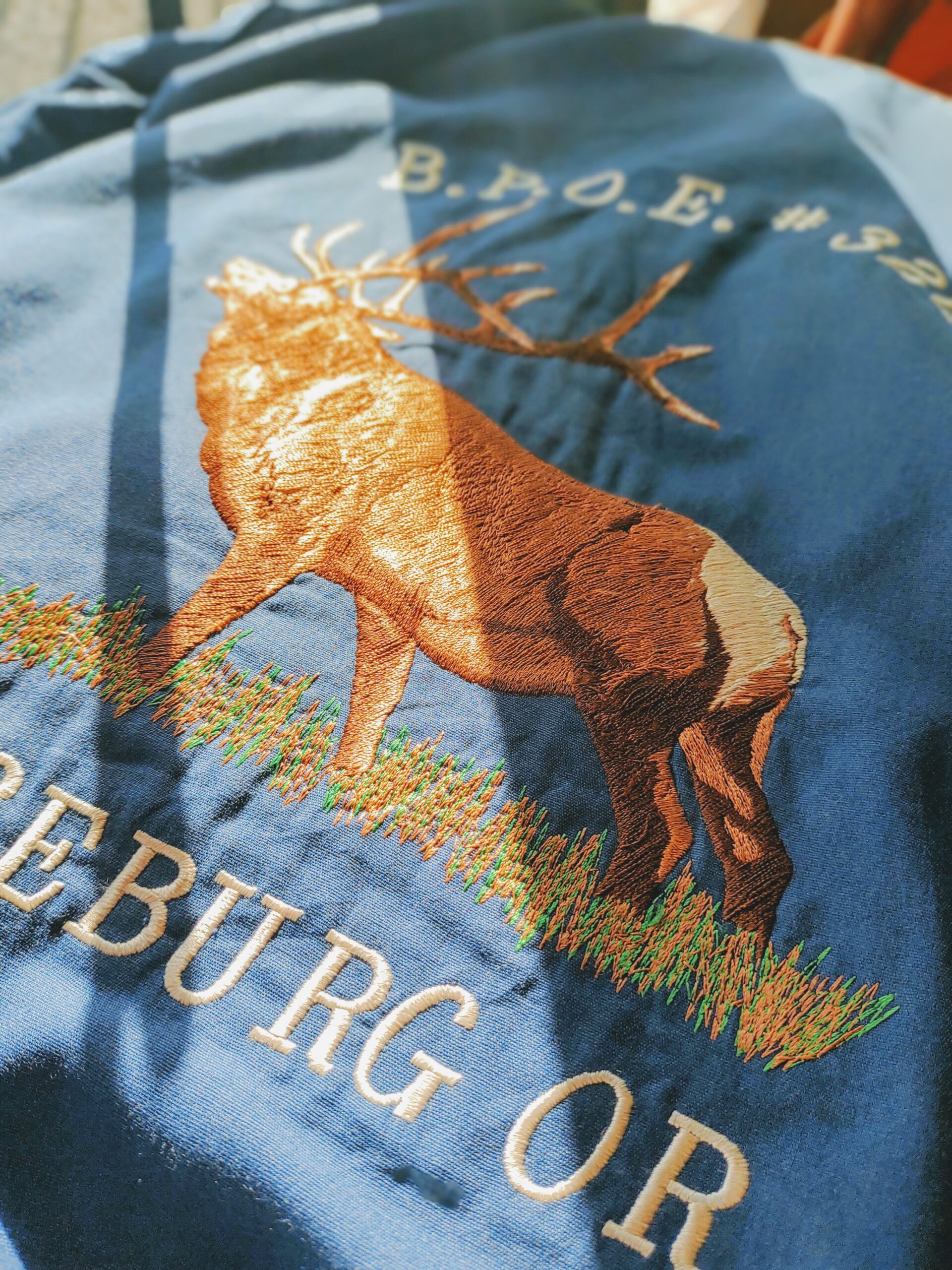 1970s-80s USA WESTARK B.P.O.E ROSEBURG OR Work Jacket Navy Mens-XL – ataco garage blog