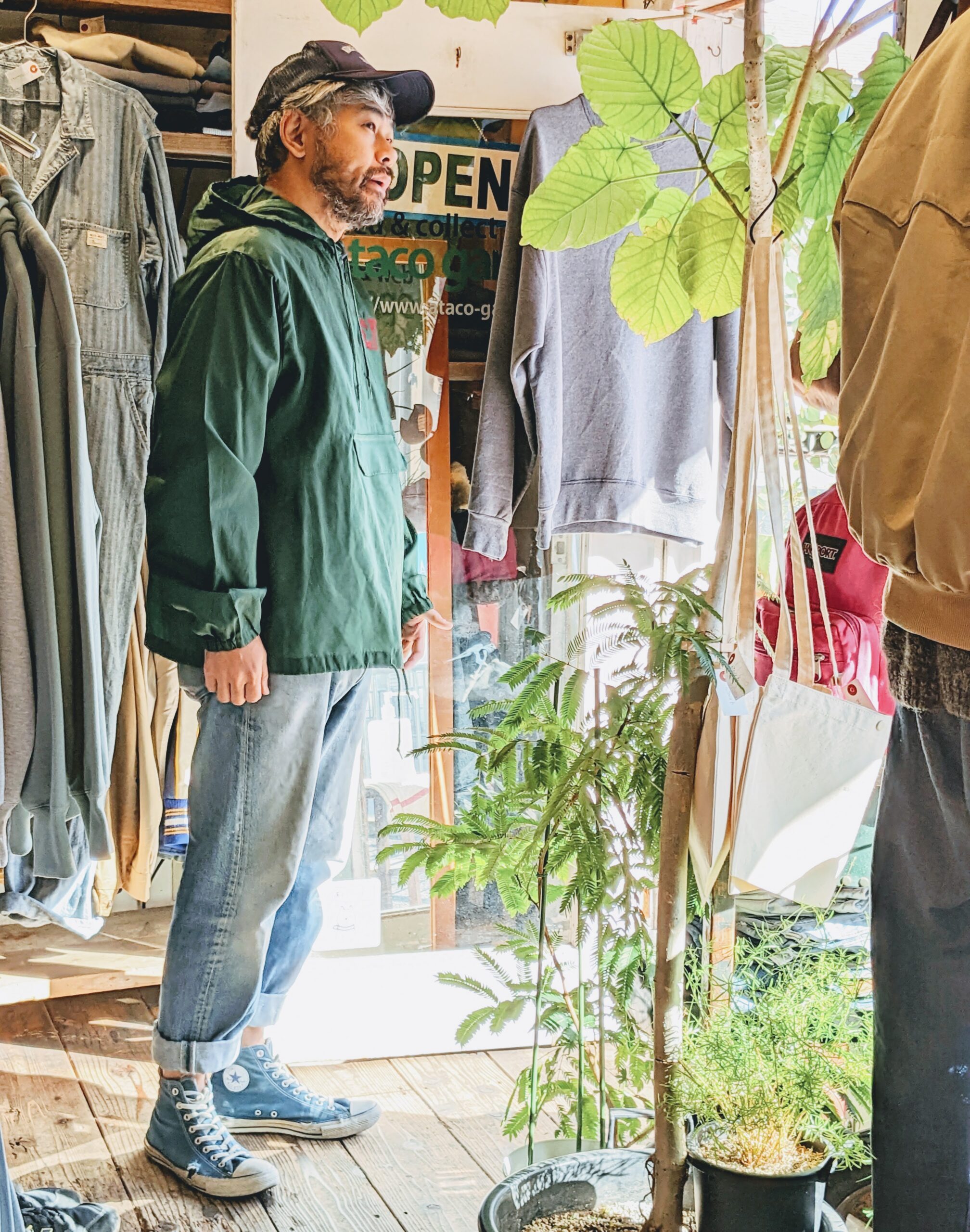 1970s-80s USA HARTWELL Anorak Hoodie Green Mens-L – ataco garage blog