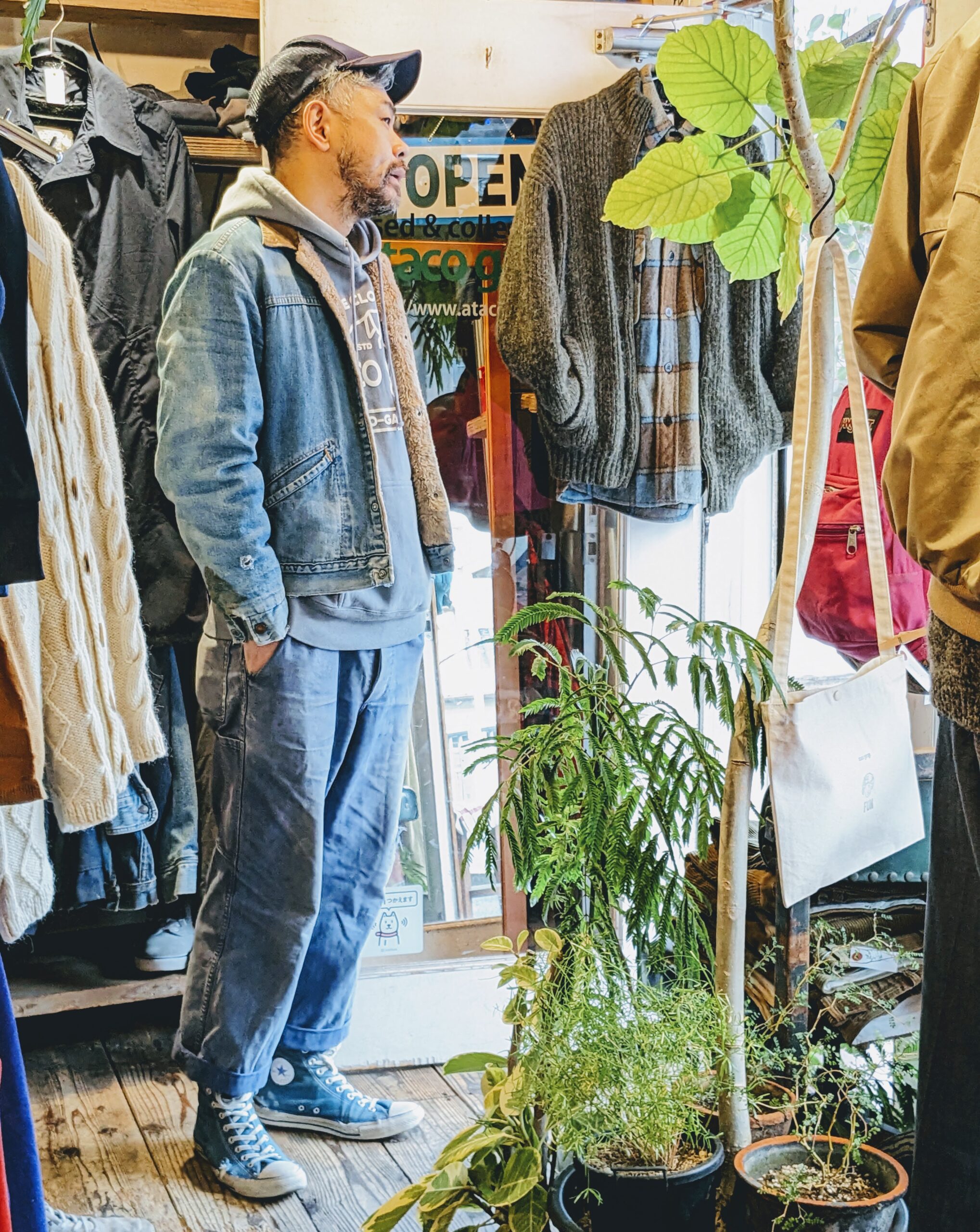 1970s-80s USA wrangler Boa Liner Denim Jacket Blue Mens-M – ataco garage blog