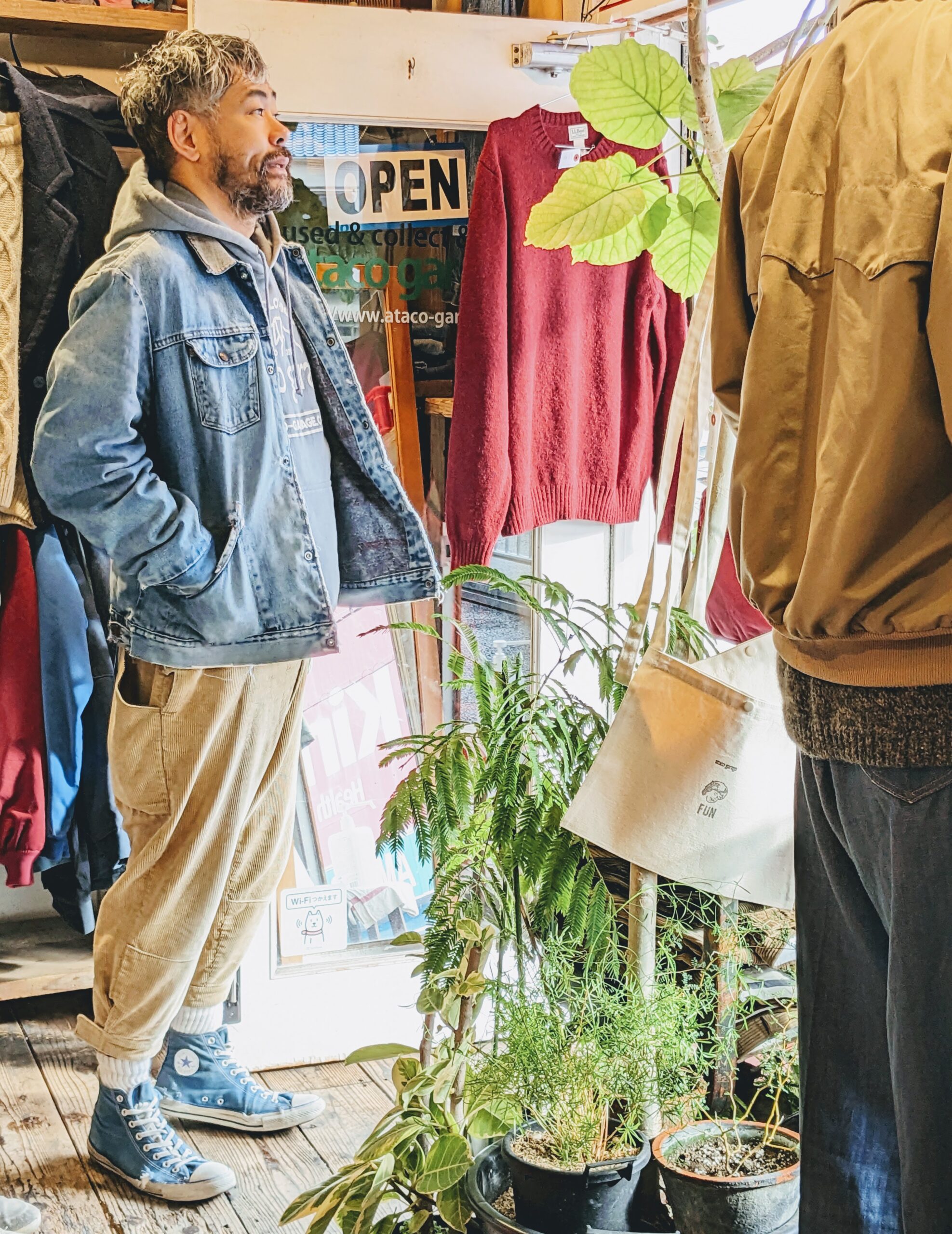 1970s-80s USA wrangler Blanket Liner Denim Jacket Blue Mens-L – ataco garage blog