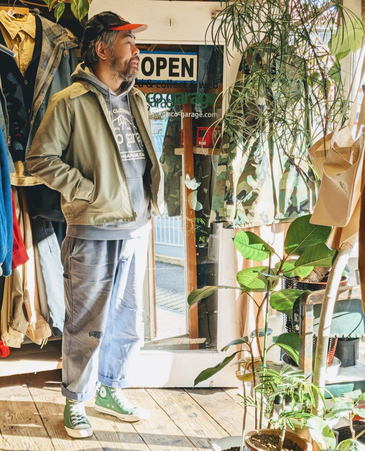 1970s-80s USA Sears Drizzler Jacket Light Green Mens-M – ataco garage blog